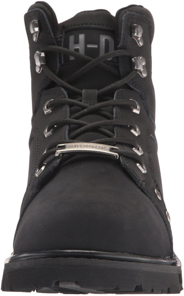 Harley Davidson KEATING Men's Motorcycle Work Lace Up Black Leather Bo ...